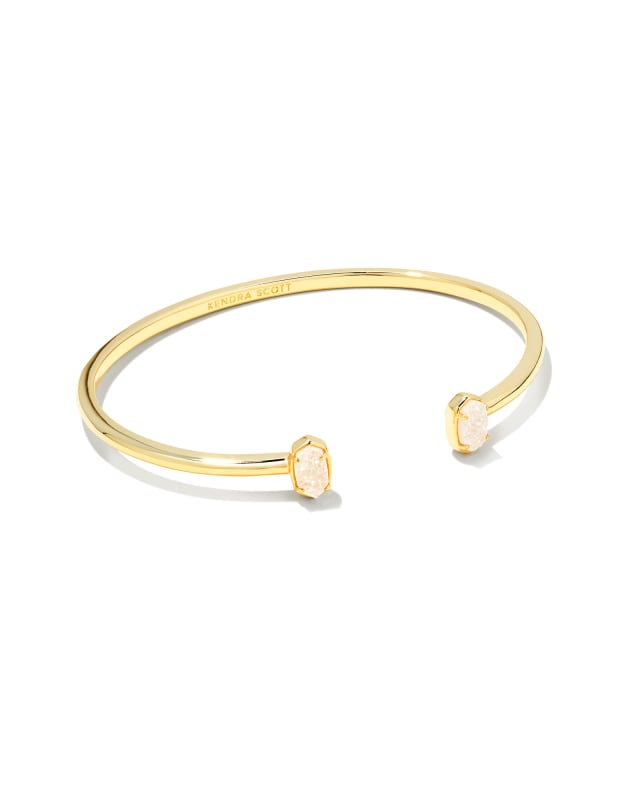 Emilie Gold Cuff Bracelet in Iridescent Drusy | Kendra Scott